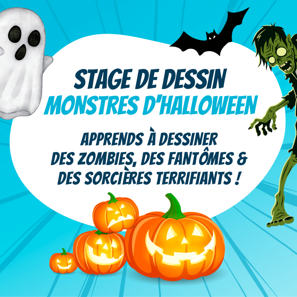 The Art of Gueguel - Stage de dessin monstres d'Halloween - Places ...
